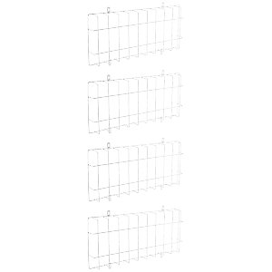 OSALADI 4pcs Emergency Light Protection Cover Steel Wire Guard Air Conditioner Cage Home Installation Supply Light Protective Cover Exit Sign Protector White Wire Cover Wall Mounted