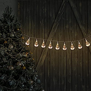 ibasenice LED String Lamp Lightbulb String Light Festival Fairy Light Holiday Party Hanging Light Decoration for Home Garden Yard Lawn