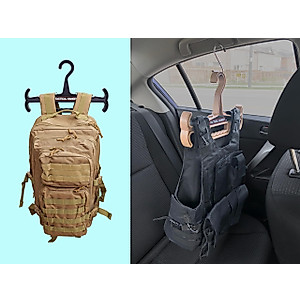 Tactical Hanger by HICE | Original Heavy Duty Standard Hanger | 200 lb Load Capacity | Durable High Impact Resin | Body Armor, Tactical, Police, Military Gear, Scuba, Survival Equipment (Dark Green)