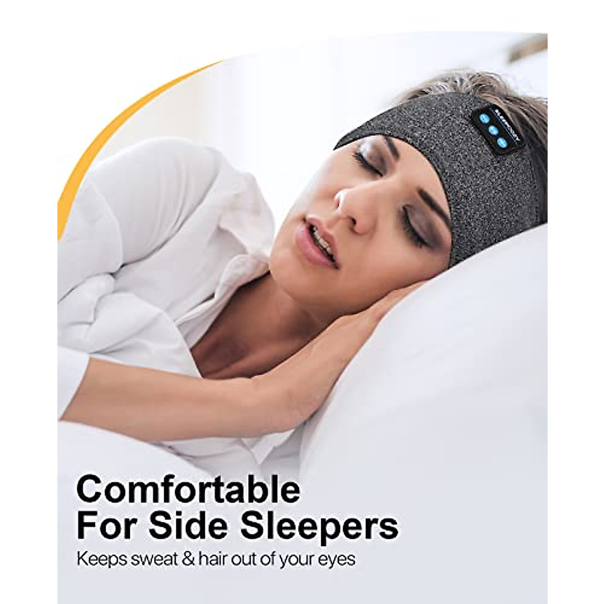 ASMRBAND Sleep Headphones Wireless Sleeping Headband Sleeping Headphones for Side Sleepers, Christmas Stocking Stuffers Birthday Gifts for Women Men