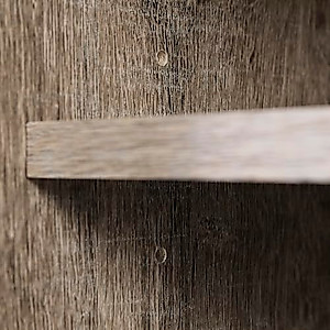 South Shore Munich 68" Wall Mounted Media Console-Weathered Oak