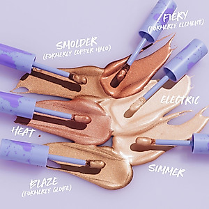 Kosas 10-Second Eye Gel Watercolor Eyeshadow: Moisturizing and Brightening Shimmer Eyeshadows - Heat