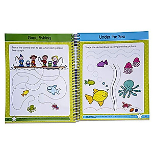 Wipe Clean Letter Tracing Workbook for Preschool Kids Ages 3-5: Practice Pen Control, the Alphabet, Handwriting, Wipe Off Pen Included (Gold Star Series)