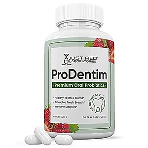 Prodentim 1.5 Billion CFU Oral Probiotic Supports Strong Healthy Gums Teeth Bad Breath 60 Capsules