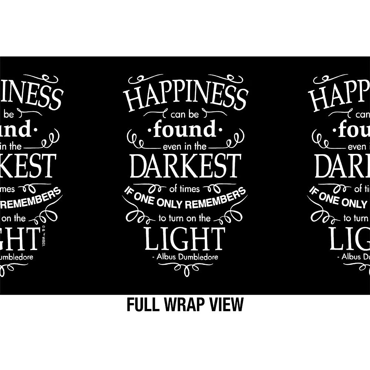 Harry Potter OFFICIAL Happiness 18 oz Insulated Water Bottle, Leak Resistant, Vacuum Insulated Stainless Steel with 2-in-1 Loop Cap