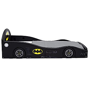 DC Comics Batman Batmobile Car Deluxe Toddler Bed with Attached Guardrails
