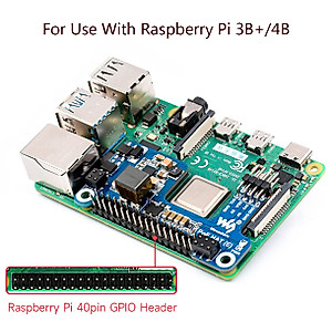 Power Over Ethernet HAT POE HAT (E) for Raspberry Pi 4B/Pi 3B+, IEEE 802.3af-Compliant Standard, Support Connecting Cooling Fan and Official Case