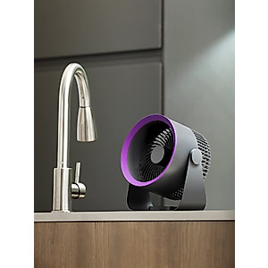 AIMHON Desk Air Circulator Fan, Wall Mount Fan,Portable Battery Operated Fan Personal Table Fan for Home,Office, Bedroom (Grey)