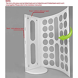 Lunies Wall Mount Bag Dispenser Large Capacity Plastic Bag Vinyl Holder - Multiple Large Holes for Easy Access Bags Great for Shopping Bags/Grocery Bags/Vinyl Storage White 1 Pack
