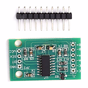 Load Cell Amplifier, 5Pcs HX711 Dual-Channel 24 Bit Weight Weighing Load Cell Conversion Module Accessory with Pin Header, Pressure Sensor