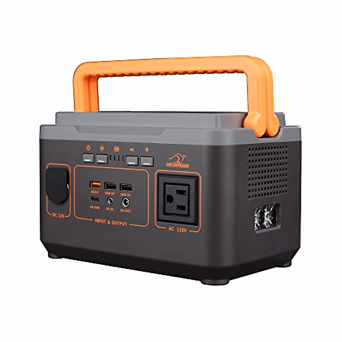 Portable Power Station - Muliti-Functional High Output Lithium Charging Bank with 110 AC output/ 12V DC - Includes Wireless Charger 3x USB Ports - LCD Display - 3 LED Modes - 300W Battery Backup