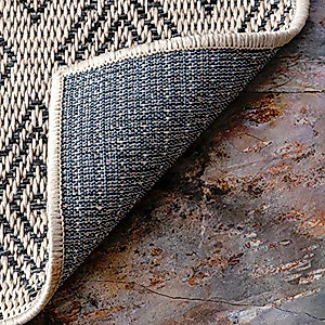 nuLOOM Charter Banded Trellis Indoor/Outdoor Area Rug, 5' x 8', Light Grey