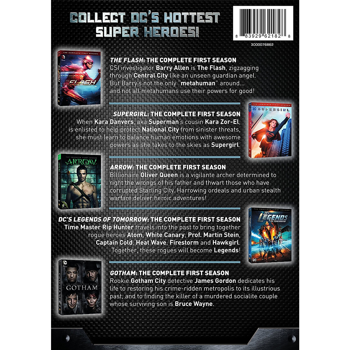 DC Mega Starter Pack (Arrow, Gotham, Flash, Supergirl, DC Legends S1)