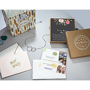 MADAOGO Daughter Gifts from Stepmom/Stepdad, Infinity Necklace, Daughter in Law Wedding/Birthday Gifts, Stepdaughter Gifts from Stepmom, Jewelry Gifts for Daughter