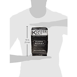 Koffee Kult Dark Roast Whole Bean Coffee - Small Batch Gourmet Aromatic Artisan Blend 100% Arabica Coffee Beans Organically Sourced (Dark Roast, 32oz)