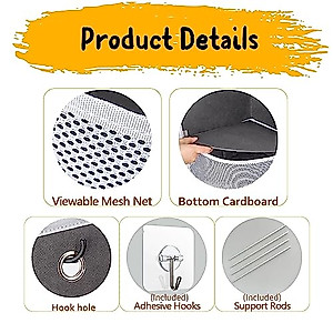 Ofiray-home Soft Corner Shelf | Safe Hanging Organizer | Child-Friendly Wall Mount Storage | for Sundries, Toys, Stuffed Animals, Diapers | for Pantry Closet Bedroom Nursery Organization 1-Pack