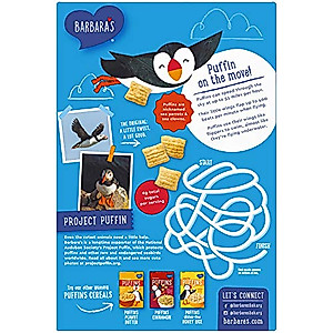 Barbara's Puffins Original Cereal, Non-GMO, Vegan, 10 Oz Box (Pack of 6)