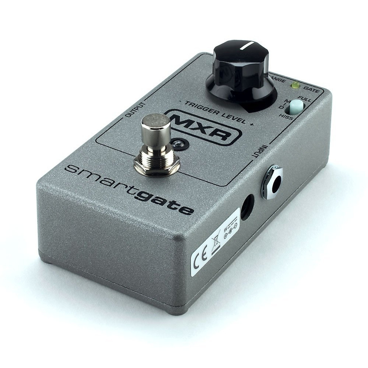 MXR M135 Smart Gate Noise Gate Effects Pedal BUNDLE with AC/DC Adapter Power Supply for 9 Volt DC 1000mA, 2 Metal-Ended Guitar Patch Cables AND 6 Dunlop Guitar Picks