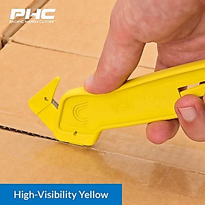 Pacific Handy Cutter EBC2 Dual Head Concealed Safety Cutter, Safe and Efficient Cutting for Shrink Wrap, Film, Cardboard, Tape, Plastic Straps, and much more