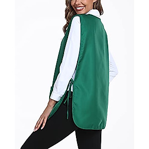 Xeoxarel Unisex Cobbler Apron with 3 Pockets, Universal Apron for Women or Men Vest Black