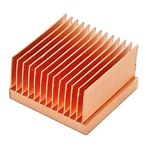 Pure Copper Heatsink 20x20x11mm / 0.79x0.79x0.43 inches for Electronic Chip Cooling
