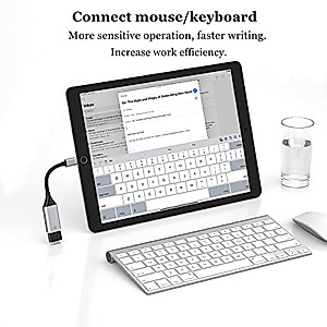 IVSHOWCO Lightning to USB Adapter [Apple MFi Certified], USB Camera Adapter for iPhone, iOS OTG Cable Adapter, Supports USB Flash Drive, Card Reader, Mouse, Keyboard