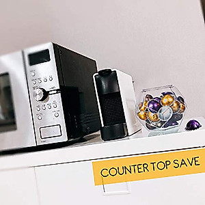 RUSFOL Large-Capacity 12-Sided Polygon Elegant Coffee Pods Holder for Nespresso Vertuoline Capsule