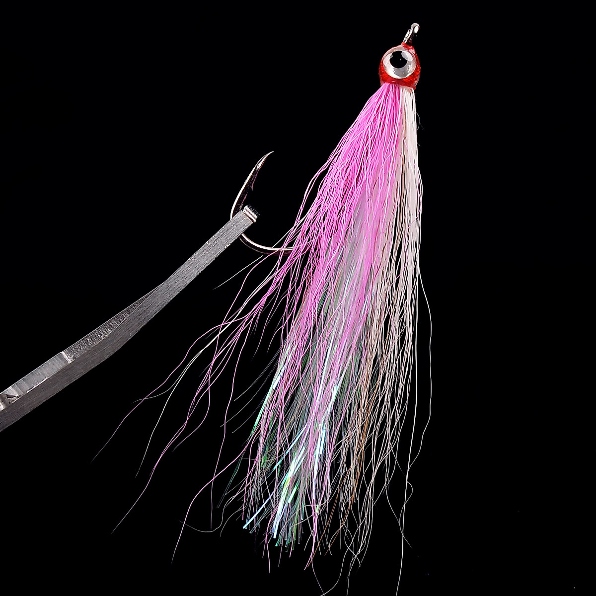 Streamer Flies for Fly Fishing, Classic Clouser Minnow Fishing Flies Streamers Fly Fishing Lures for Trout Bass Saltwater Freshwater (Pink, 5Pcs)