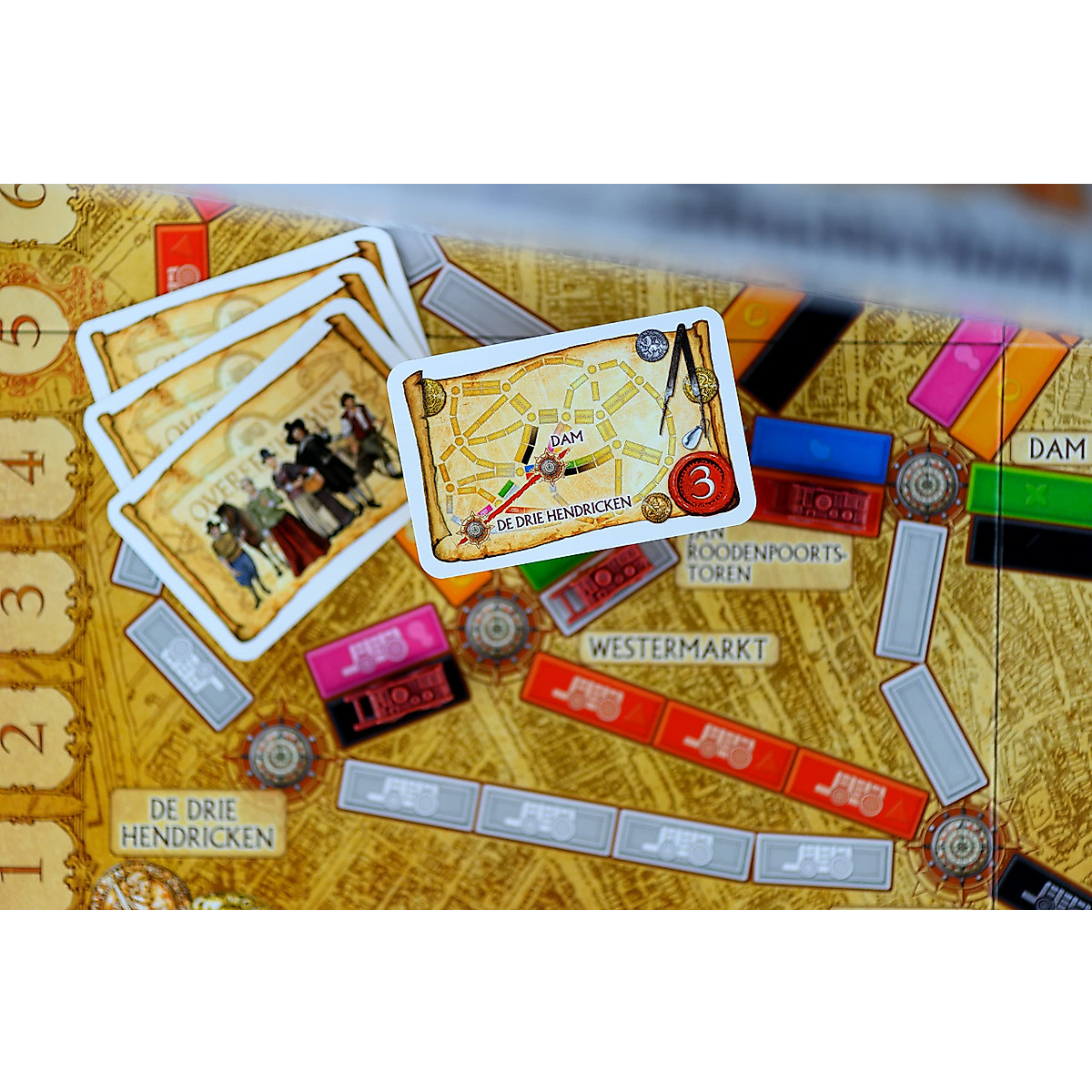 Ticket to Ride Amsterdam Board Game - Train Route-Building Strategy Game, Fun Family Game for Kids & Adults, Ages 8+, 2-4 Players, 10-15 Minute Playtime, Made by Days of Wonder