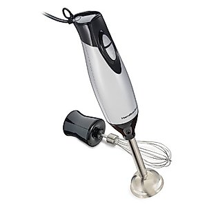 Hamilton Beach 040094597628 59762 2-Speed Hand Blender, Metallic, 2-Piece