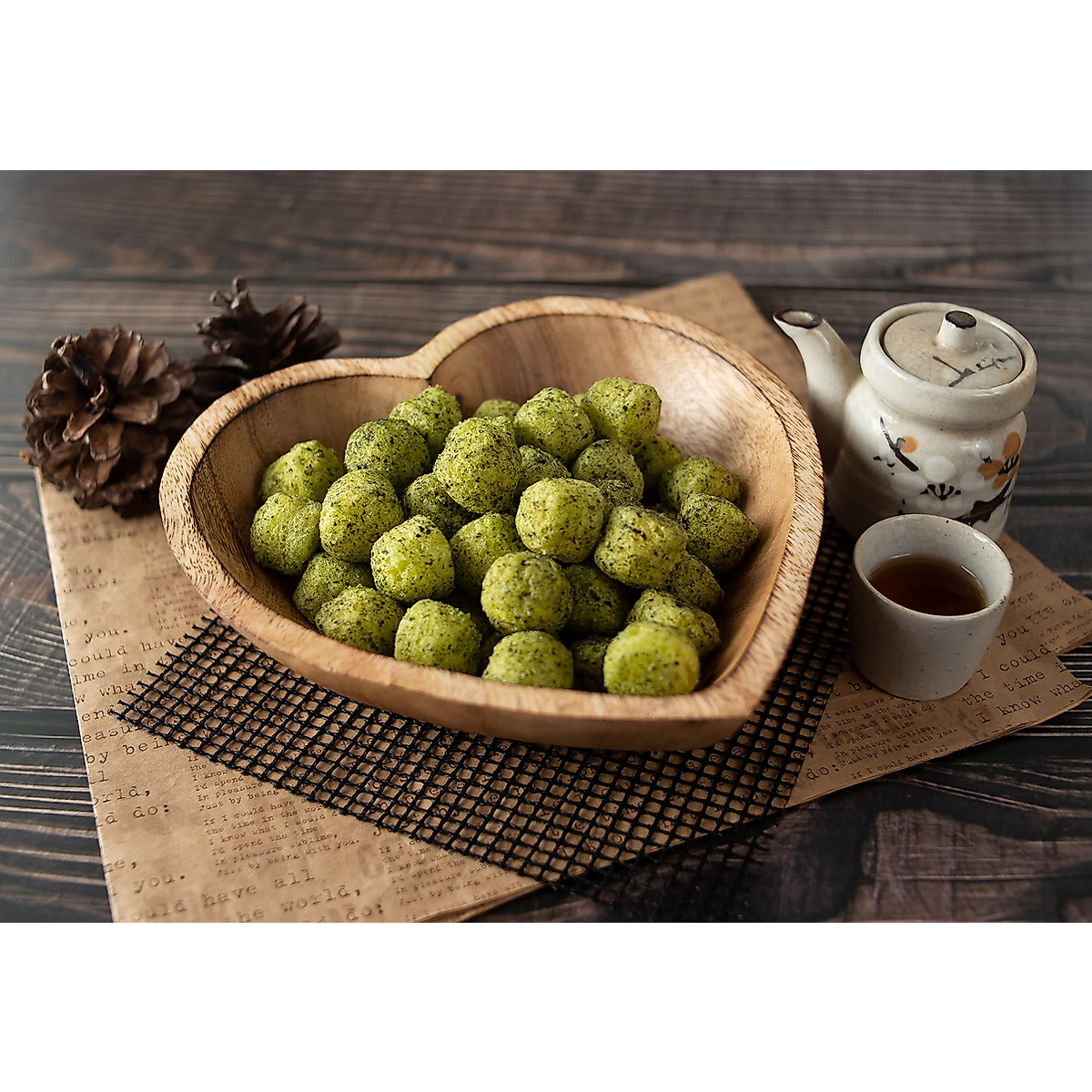 WitnyStore 8" Heart Shaped Bowl - Functional and Collectible Bowl - Handcrafted Wooden Bowl for Serving Candy Nuts Desserts Fruits or Accent Decor Gift for Any Occasion - 8" Brown