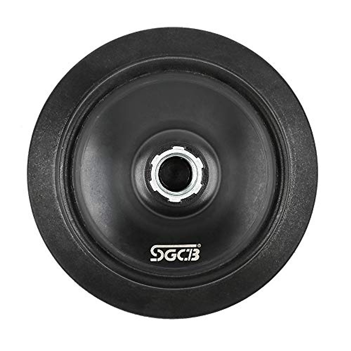 SGCB 5” RO Rotary Flexible Backing Plate, Hoop-and-Loop Face 5/8” Thread PU Soft Backing Pad Used On Rotary Polisher Sander for Sanding Polishing Buffing Finishing