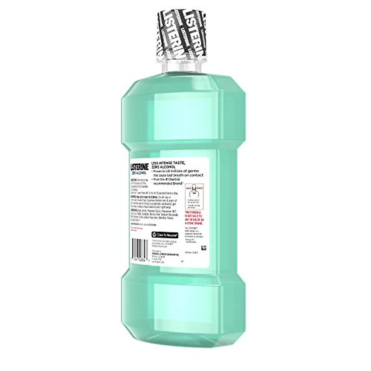 Listerine Zero Clean Mint Mouthwash for Fresher Breath and Good Oral Hygiene,1.5L