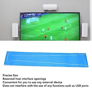 PS5 Console Middle Skin, Scratch Resistant Protective Game Console Middle Strip Sticker for PS5 Digital Edition Host (Blue)