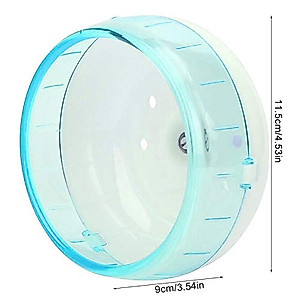 Felenny Hamster Wheel Toy Silent Runner Spinner Exercise Running Wheel Small Pets Plastic Silent Roller Exercise Wheel Cage Attachment Suitable for Small Animals Hamster Guinea Pig Blue