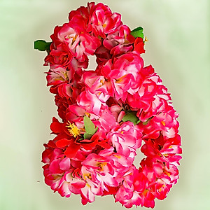 1PCS Luxury Necklaces Hawaiian Leis Tropical Flower Lei Graduation Hawaiian Lei Summer Beach Garland Thick Hawaii Luau Party Favors Decoration Holiday Wedding Birthday Party Supplies (13,Hawaiian