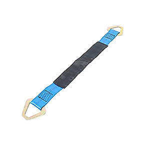 NovelBee 4 Pack of 24 x 2" Axle Strap with Protective Sleeve and D-Ring for Securing Car Transport (Blue)