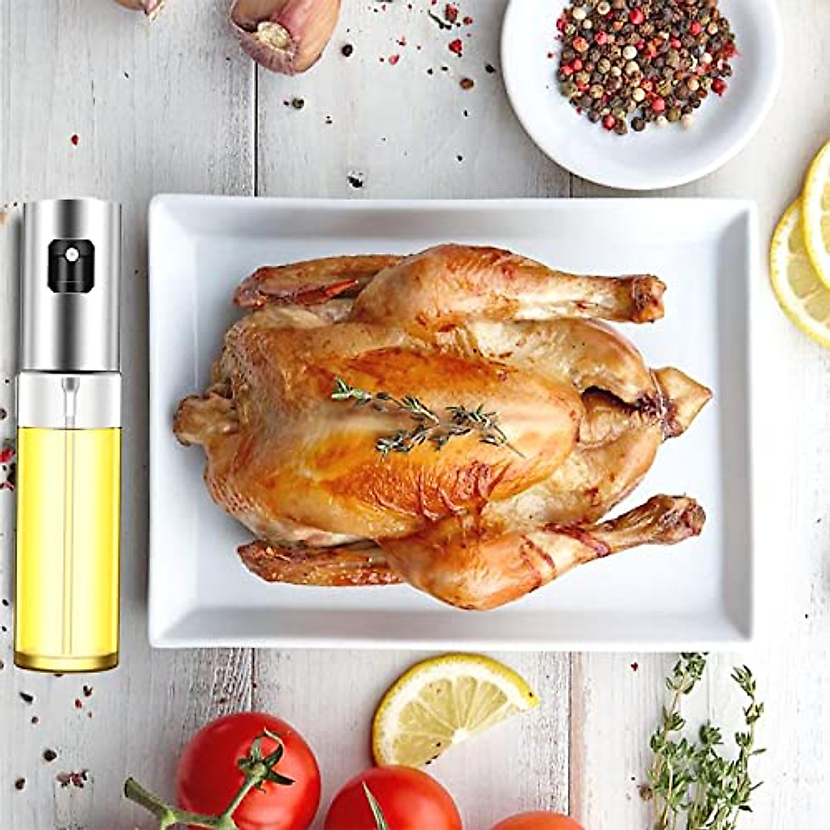YUAKUOD Oil Sprayer for Cooking, Olive Oil Sprayer, Oil Mister, Oil Sprayer for Air Fryer, Oil Spray Bottle for Salad, BBQ, Kitchen Baking, Roasting
