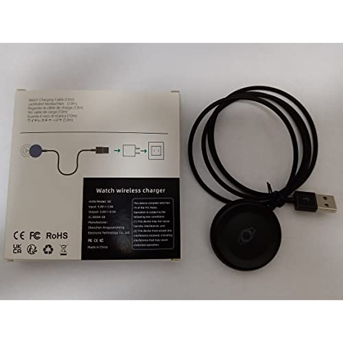 Watch Charger Compatible with Samsung Galaxy Watch, Portable Charging Dock for Galaxy Watch 5 Pro 45mm, Galaxy Watch 5 40mm/44mm, Galaxy Watch 4/3, Galaxy Watch Active 2/1,Galaxy Watch, Gear Sport/S3