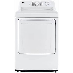 LG DLE6100W 7.3 Cu. Ft. White Front Load Smart Electric Dryer