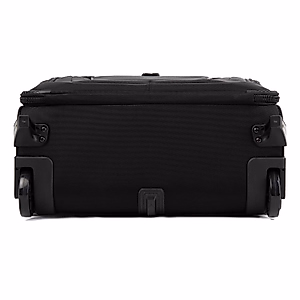 Travelpro Crew Versapack Carry-on 2 Wheel Upright Rolling Tote, 14-Inch Laptop or Tablet Pocket, Men and Women, Jet Black, 16.5-Inch