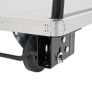 Hand Truck Platform Truck Folding Multifunctional Moving Aluminum Foldable Handle Rolling Flatbed Cart Hand Truck Load Capacity 770lb Utility Cart