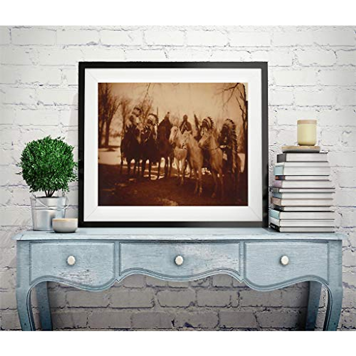 INFINITE PHOTOGRAPHS Photo: Chief,Little Plume,Buckskin Charley,Geronimo,Quanah Parker,Hllow Horn Bear,c1900