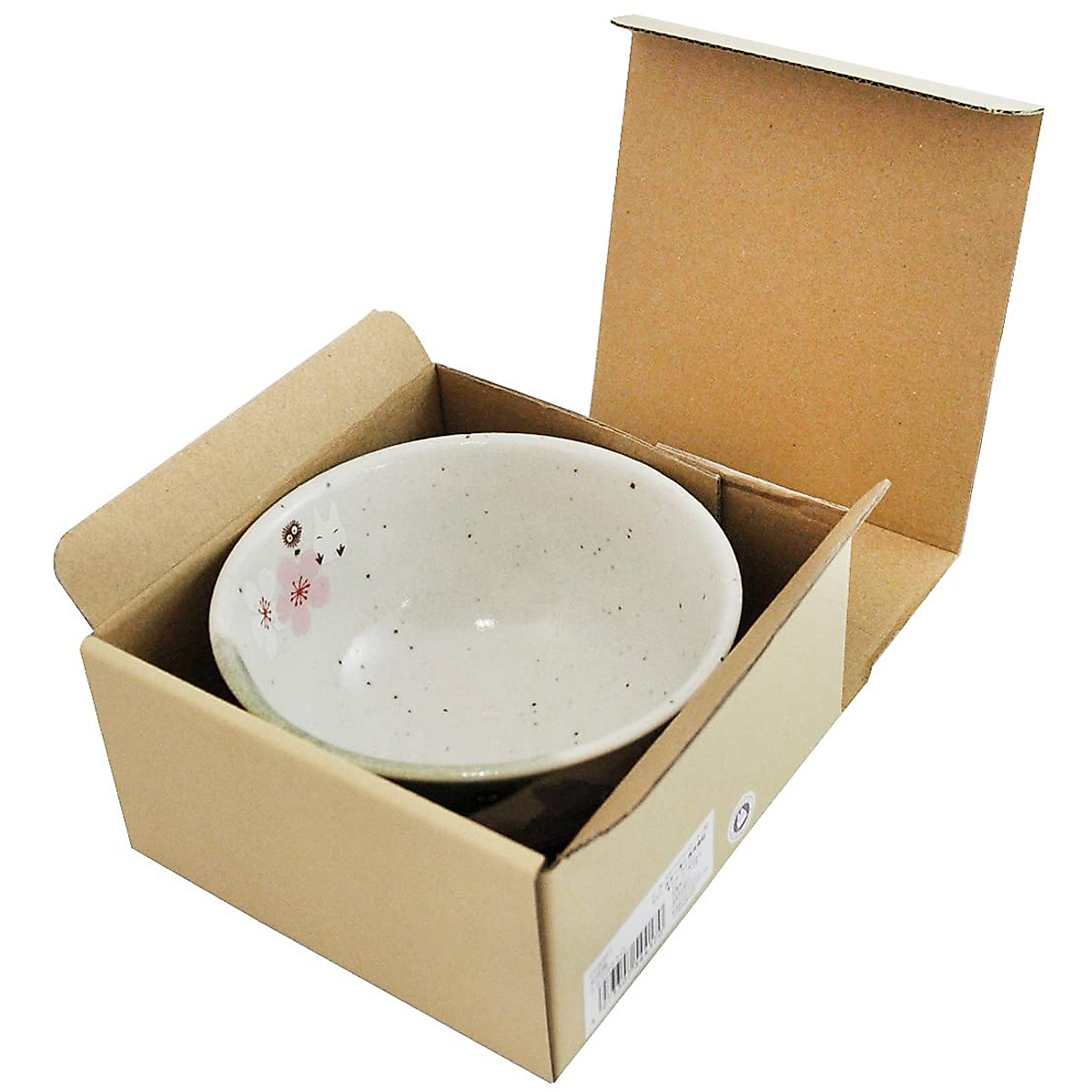 Studio Ghibli - My Neighbor Totoro - Sakura/Cherry Blossom, Skater Traditional Japanese Porcelain Dish Series - Small Rice Bowl