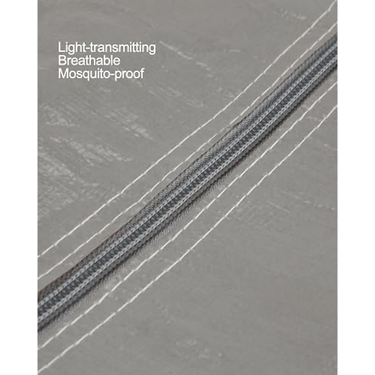 GAOMON 13' X 20' Heavy Duty Carport, Portable Garage with Front & Rear Doors,4 Windows, Reinforced Steel Poles & 180 g PE Waterproof Canopy, for Pickup Truck, and Boat, Silver Gray