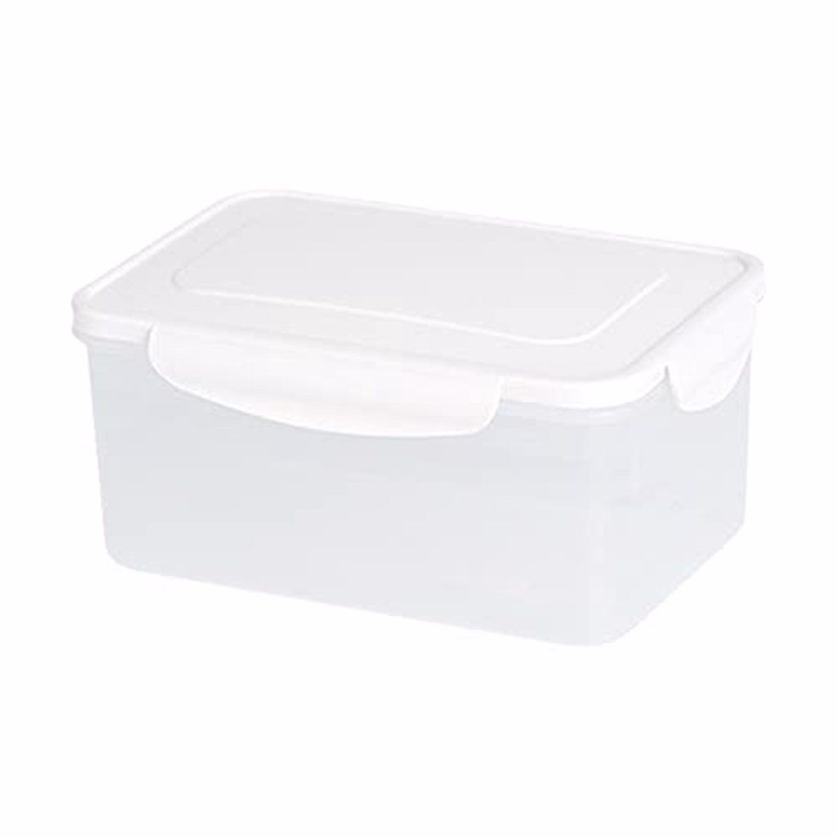 Generic Minimalist Multi-Compartment Food Storage Container with 4 Compartments, 22x14.5x10cm/8.66x5.7x3.93in, White, Portable, Airtight, Microwave, Dishwasher, Freezer Safe