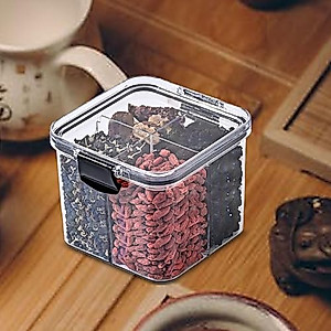 Generic Divided Food Storage Container Snack Containers, Kitchen Food Storage Organizer, with Lids Food Containers for Candy, 700ml, Optional