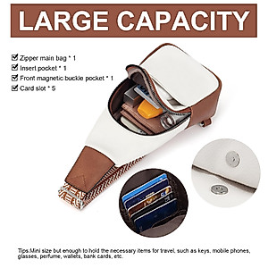 CLUCI Small Sling Bag Bundles with Laptop Tote Bag for women