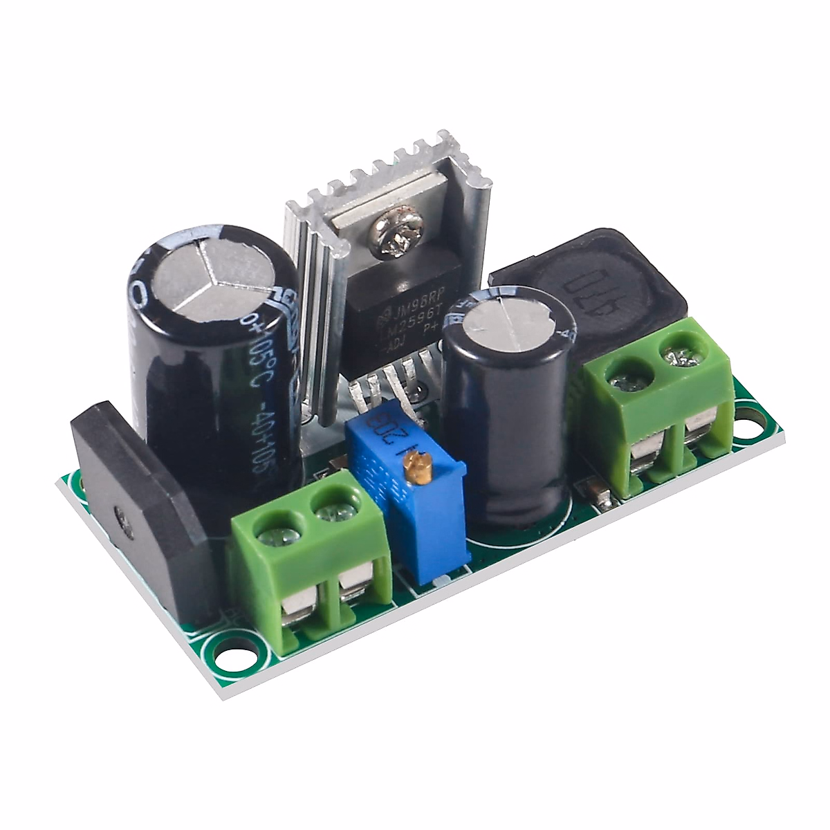 QCCAN 4PCS LM2596HV AC/DC to DC Step Down Buck Converter Module, Adjustable AC 5-30V DC 5-48V 24V 36V 48V to DC 2.5-35V 12V Step-Down 2A Power Supply Module