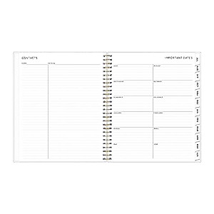 2023-2024 Blue Sky™ Weekly/Monthly Planning Calendar, 8" x 10", Moons Blush Frosted, July 2023 to June 2024, 144273